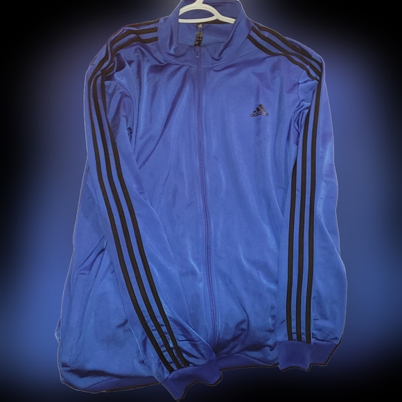 adidas Originals | Jackets & Coats | 3xlt Blue Adidas Track Jacket ...